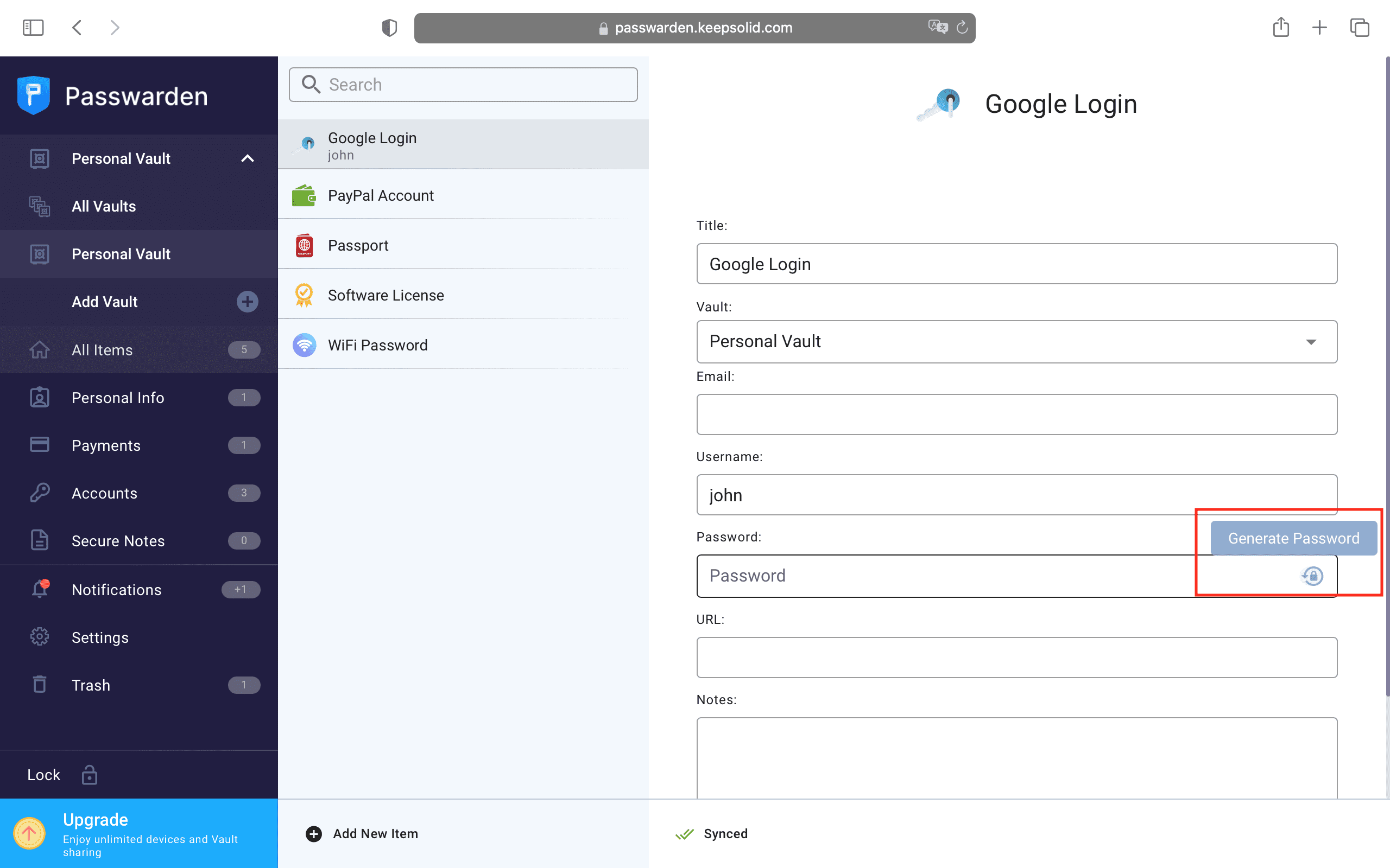 Comment changer votre mot de passe YouTube | Guide Passwarden